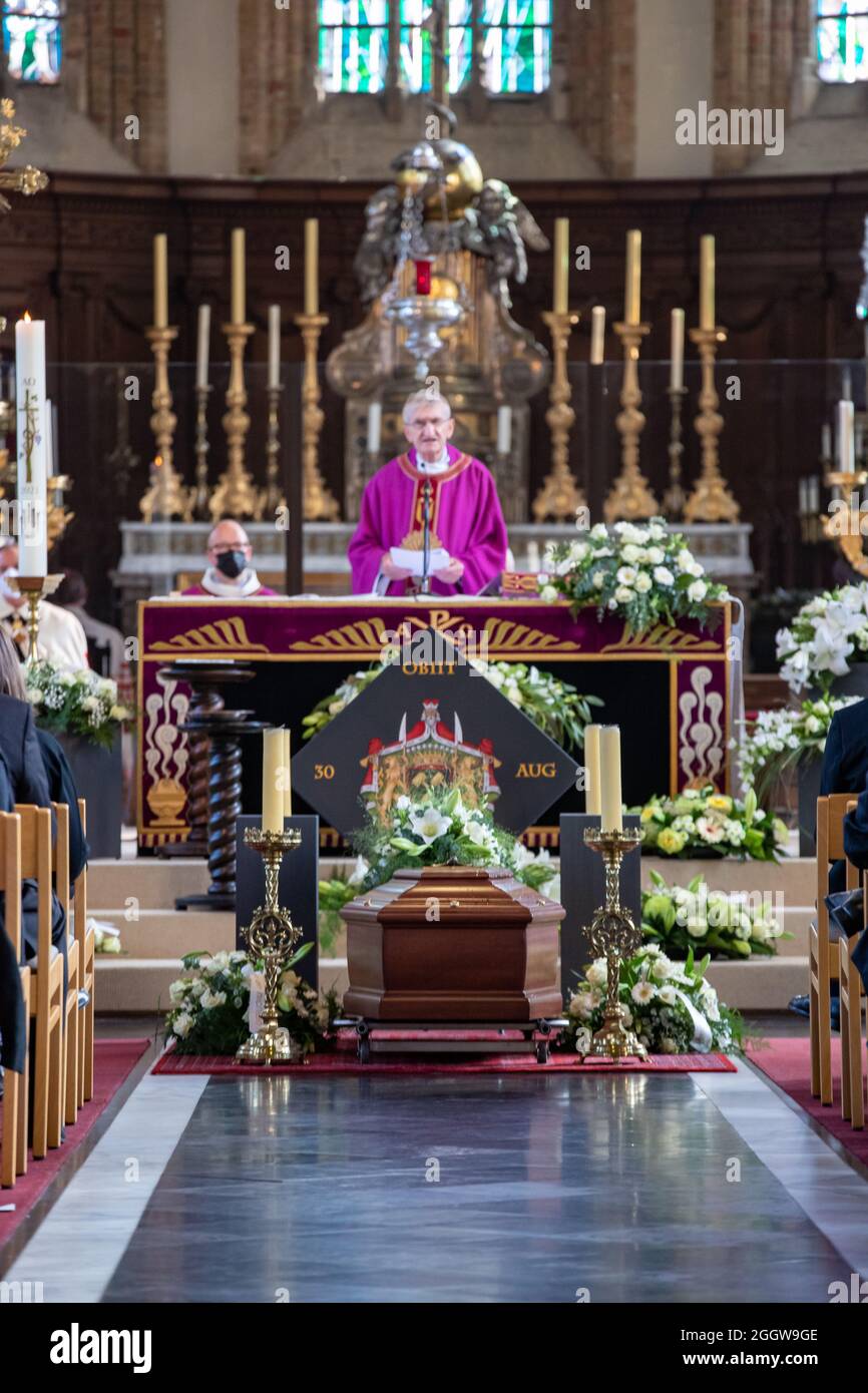 Illustration picture shows the funeral service of Count Henri d'Udekem ...