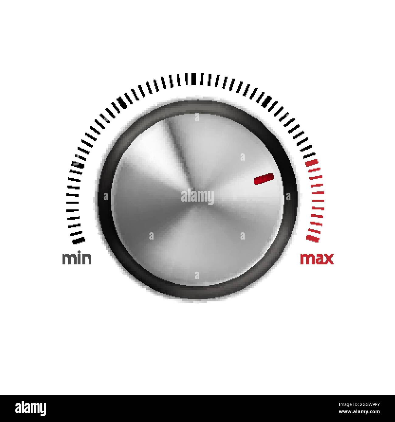 Dial Knob Electronic Equipment Control Part Vector Stock Vector Image ...