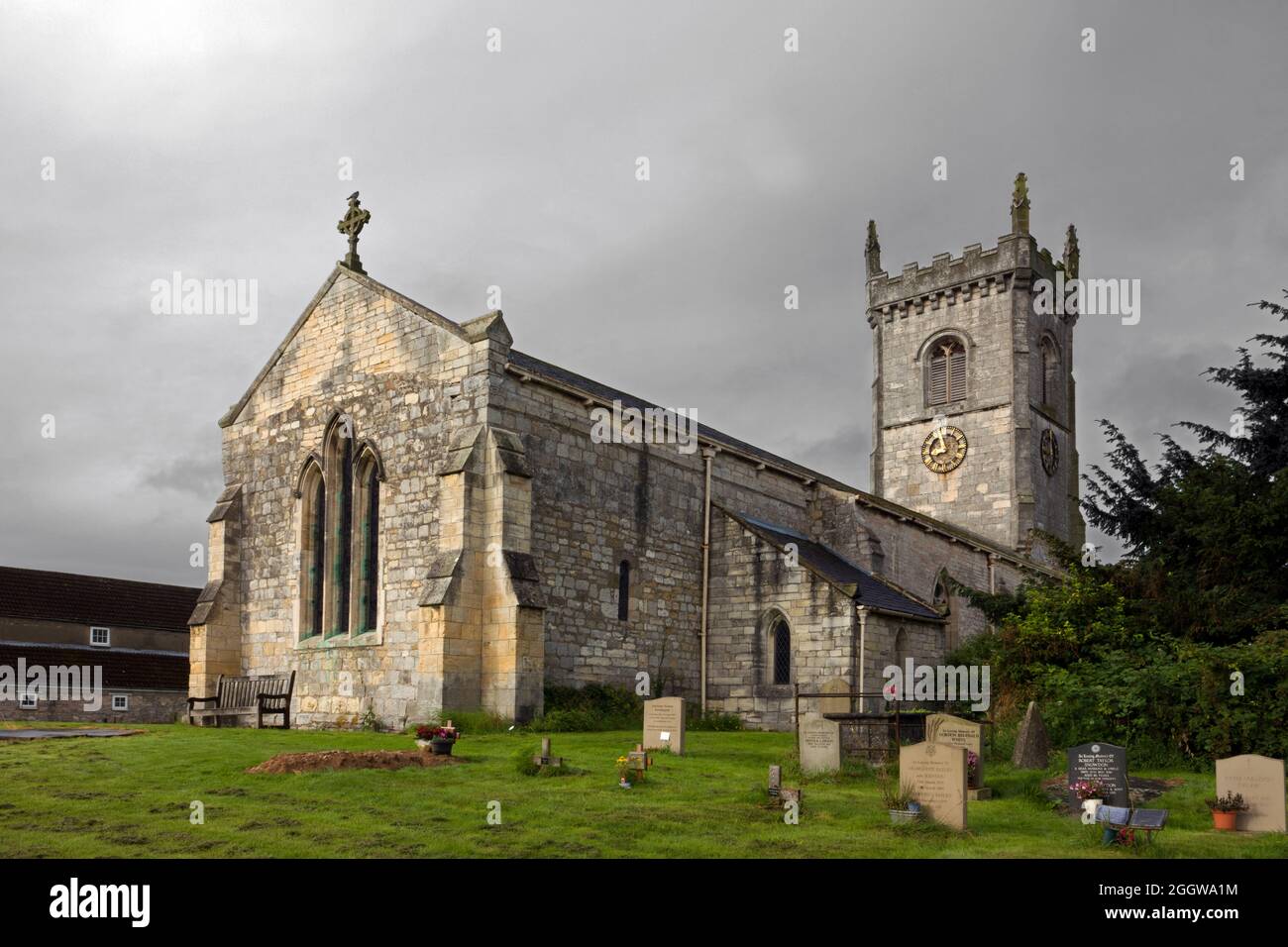 All Saints Church in Saxton, Yorkshire, dates back to the 11th century ...