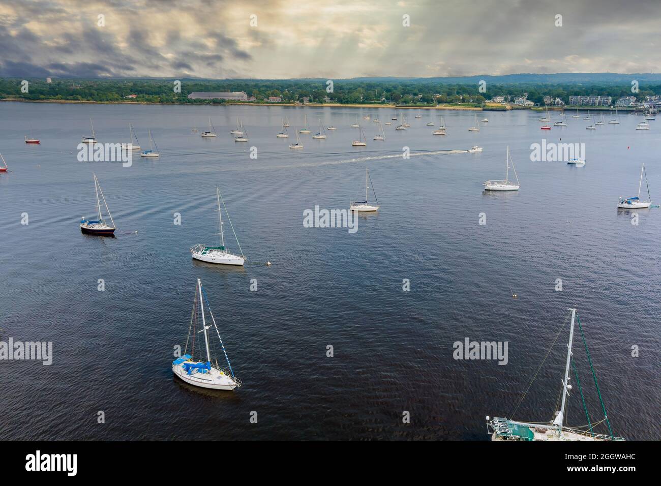 Top view of boats and yachts in the marina from above sailboat Stock ...