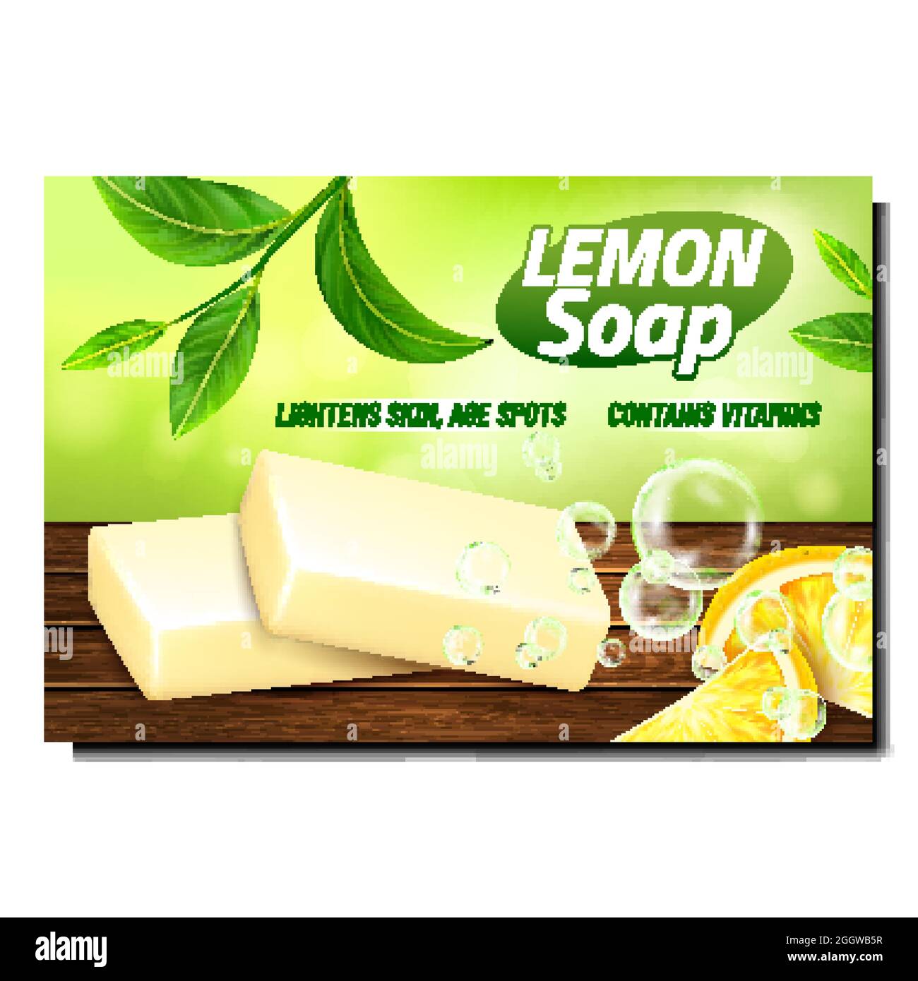 Lemon soap Stock Vector Images - Alamy