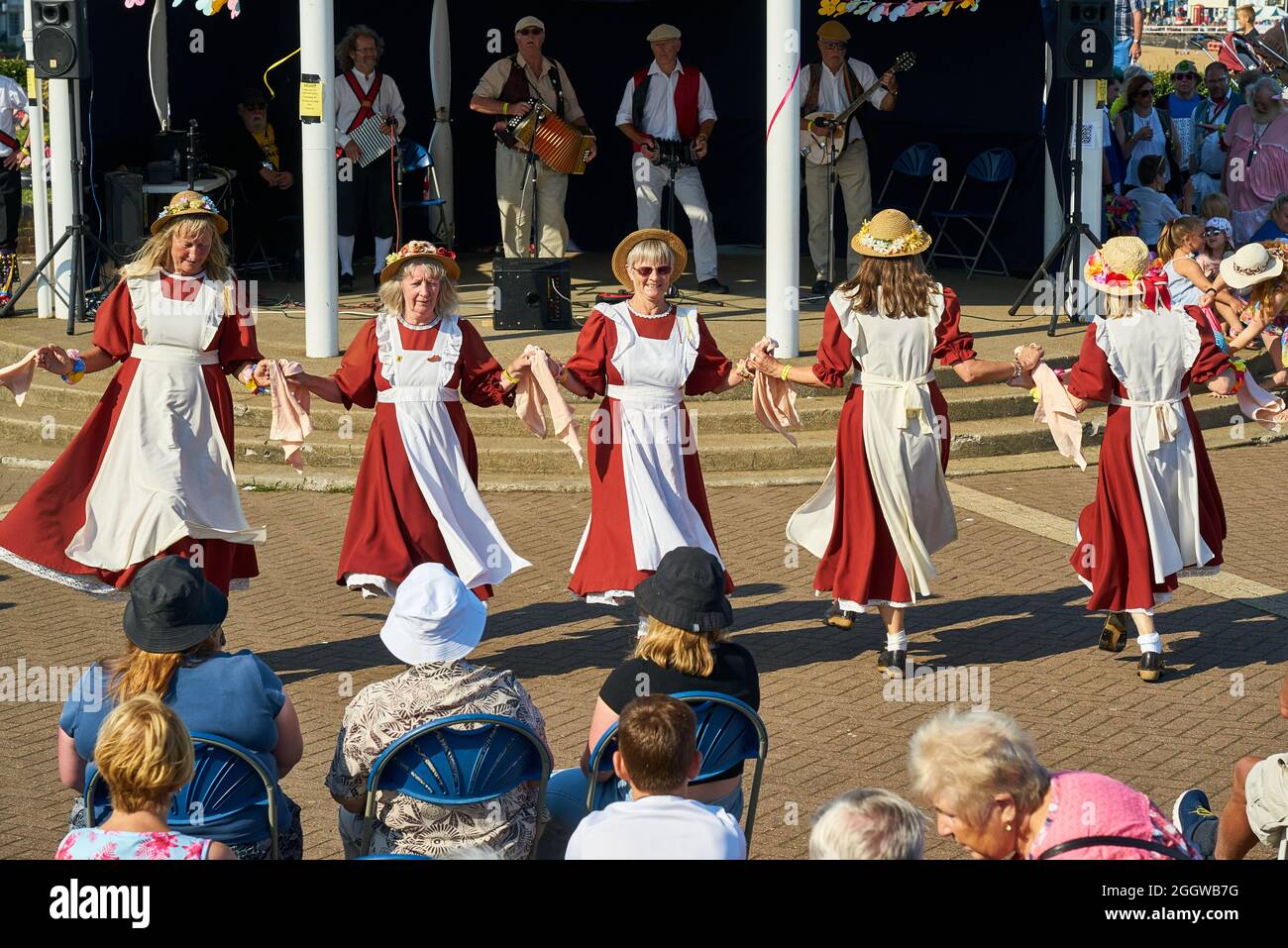 B, UNITED KINGDOM - Aug 11, 2021: The traditional morris dancers ...