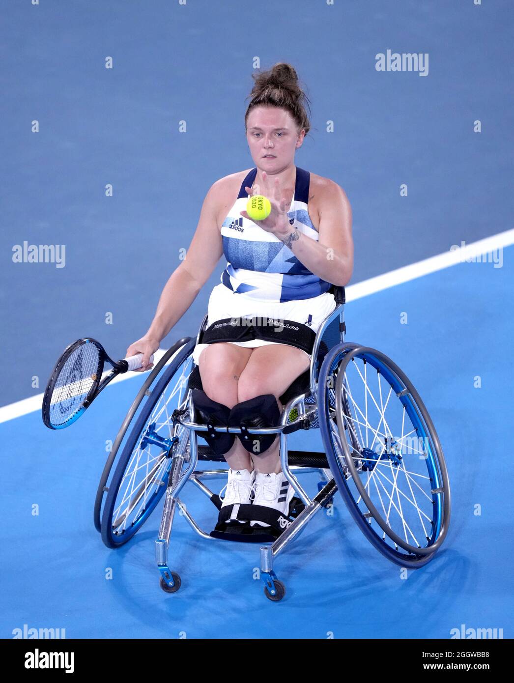 Great Britain's Jordanne Whiley reacts to winning the Women's singles ...