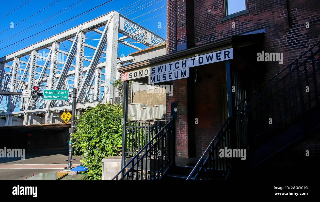NORWALK, CT, USA - SEPTEMBER 2, 2021: SONO switch tower museum on ...