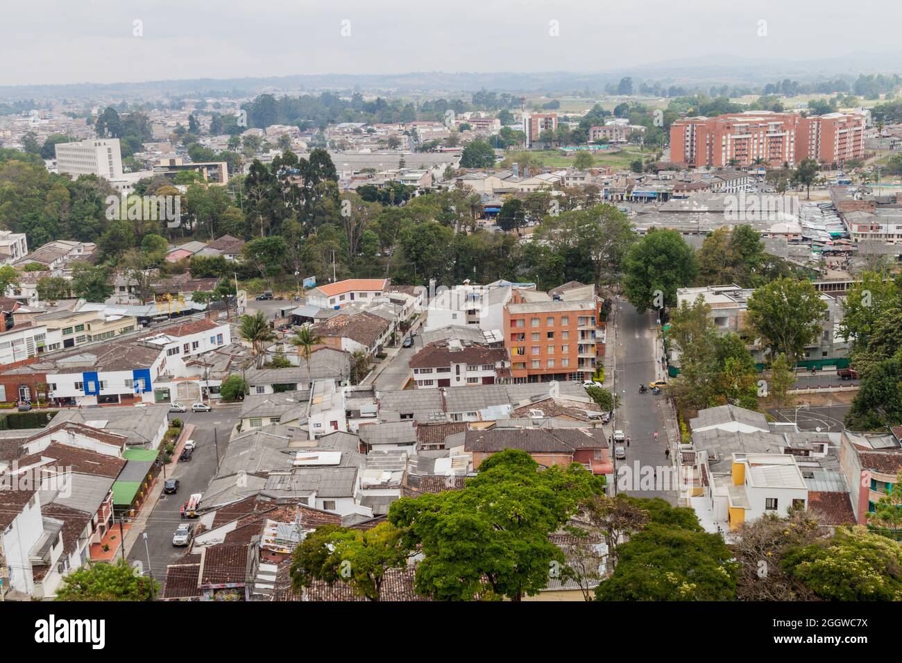 Aerial view of Popayan, Colombia Stock Photo - Alamy