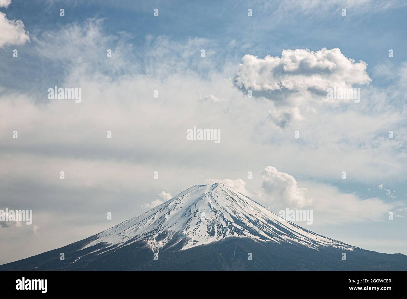 Tremendous view of a beautiful Mount Fuji in Fujisan, Japan Stock Photo ...