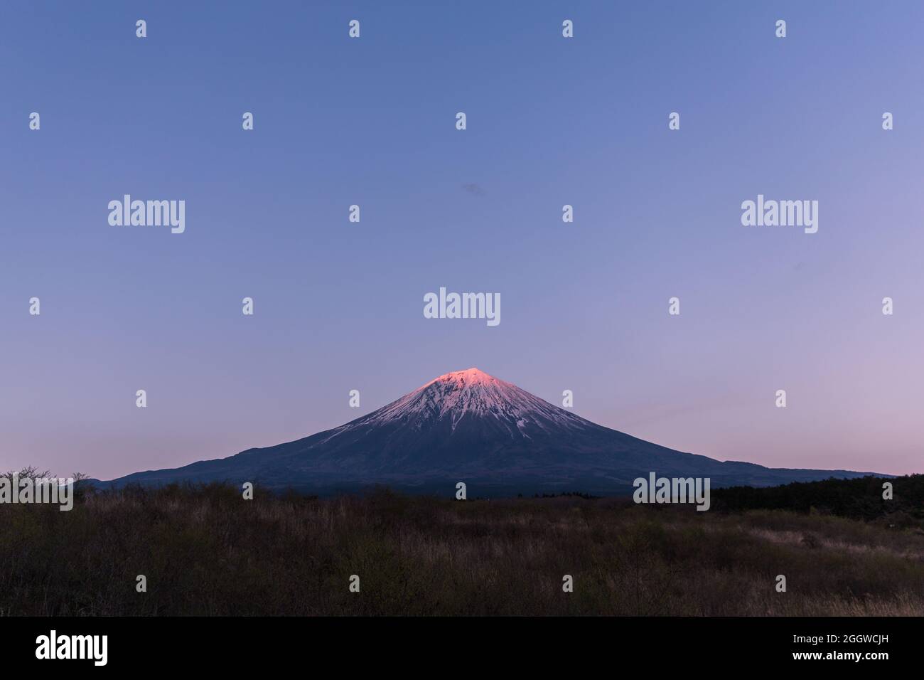 Tremendous view of a beautiful Mount Fuji in Fujisan, Japan Stock Photo ...