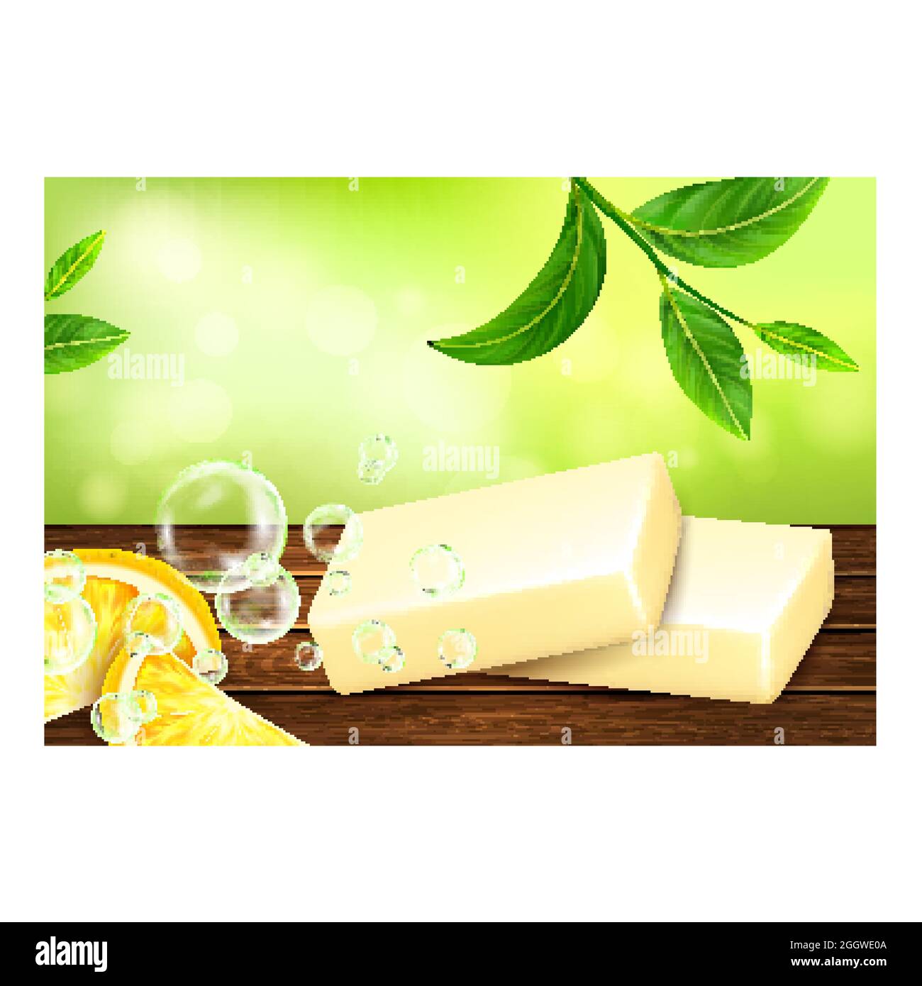 Lemon soap Stock Vector Images - Alamy