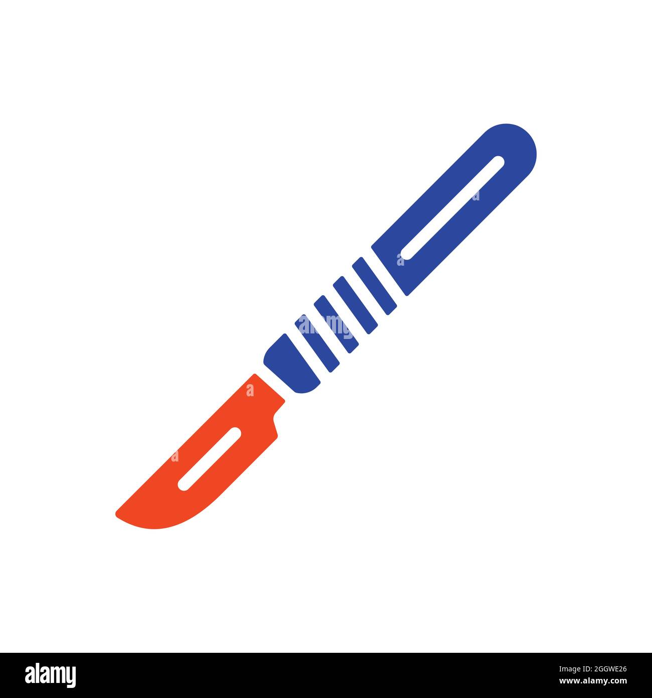 Surgical tools for operations scalpel vector glyph icon. Medicine and ...