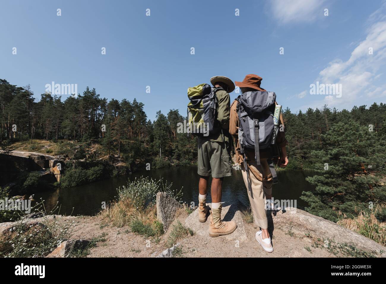 Multiethnic hikers hi-res stock photography and images - Alamy