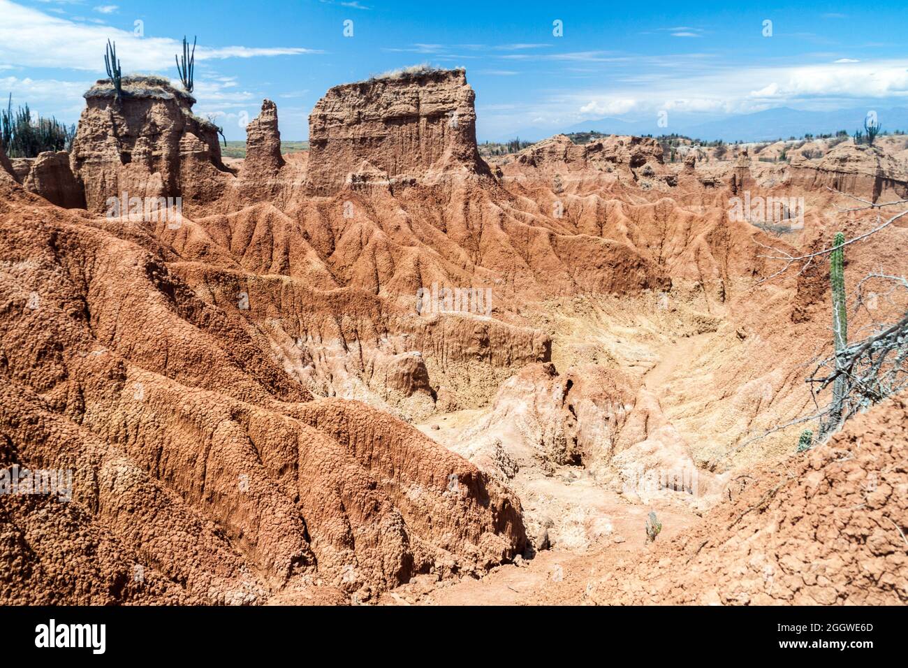 Orange rock formations of Tatacoa desert, Colombia Stock Photo - Alamy