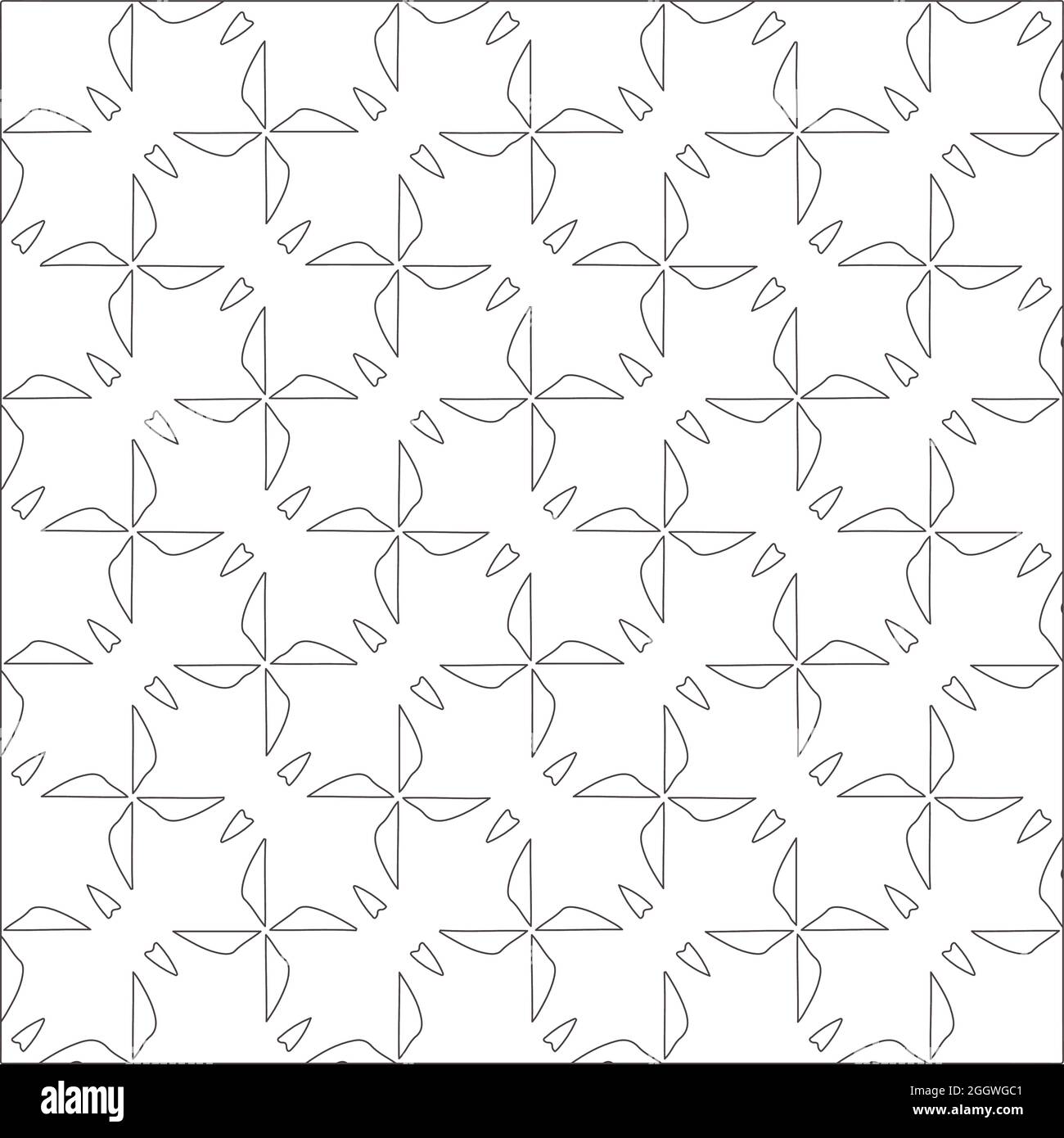 Vector pattern with symmetrical elements . Repeating geometric tiles ...