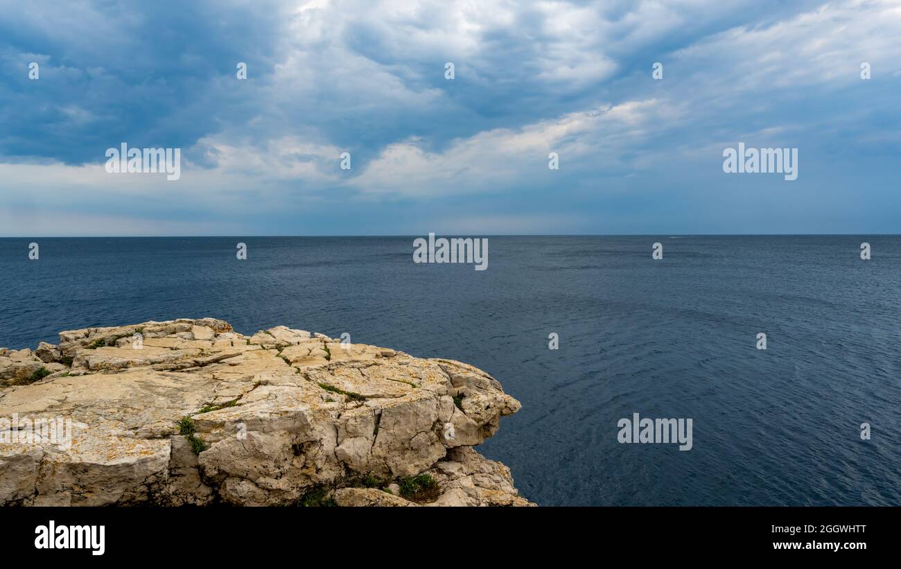 View over the sea into infinity Stock Photo - Alamy
