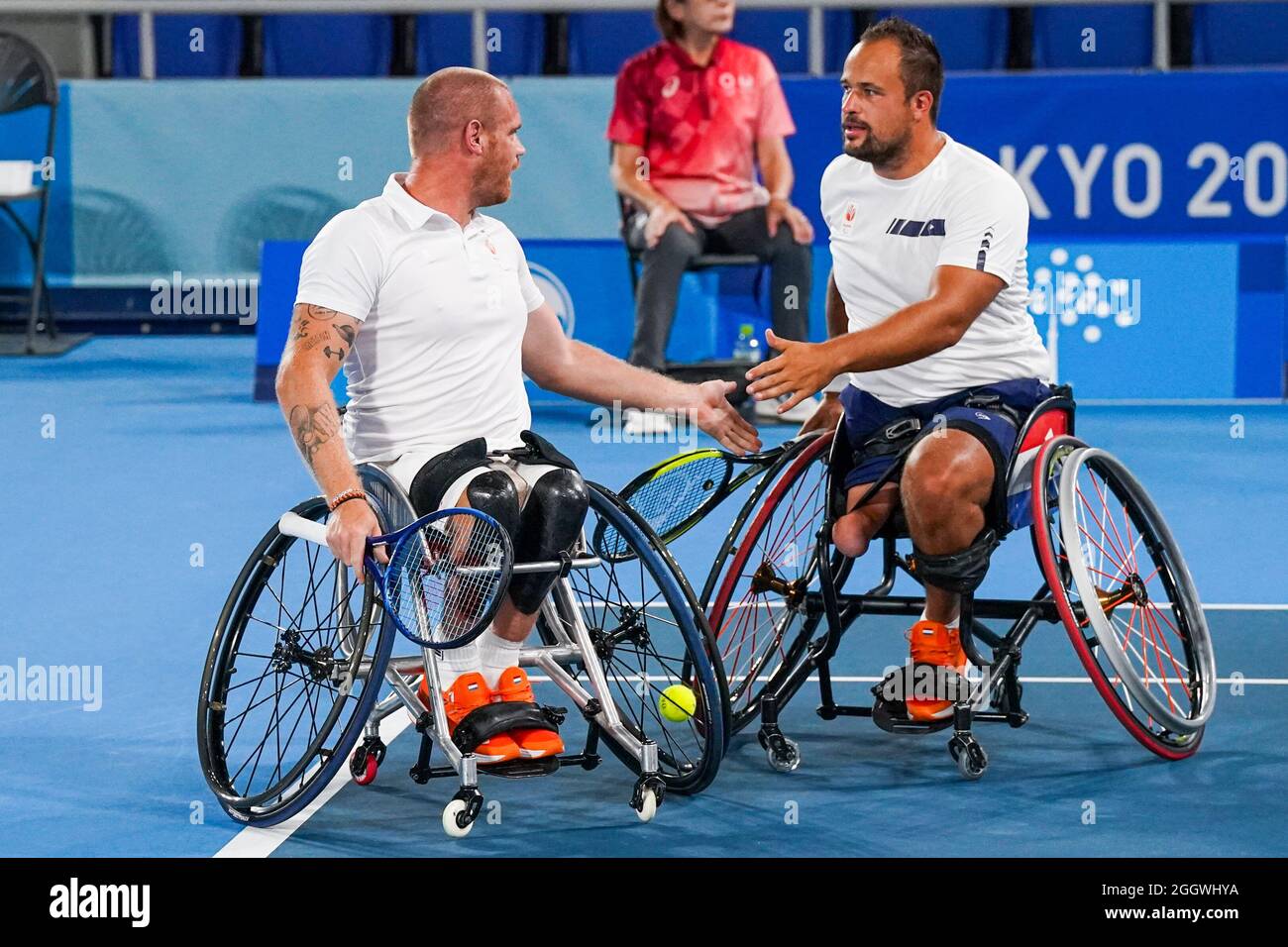 TOKYO, JAPAN - SEPTEMBER 3: Tom Egberink of the Netherlands and Maikel ...