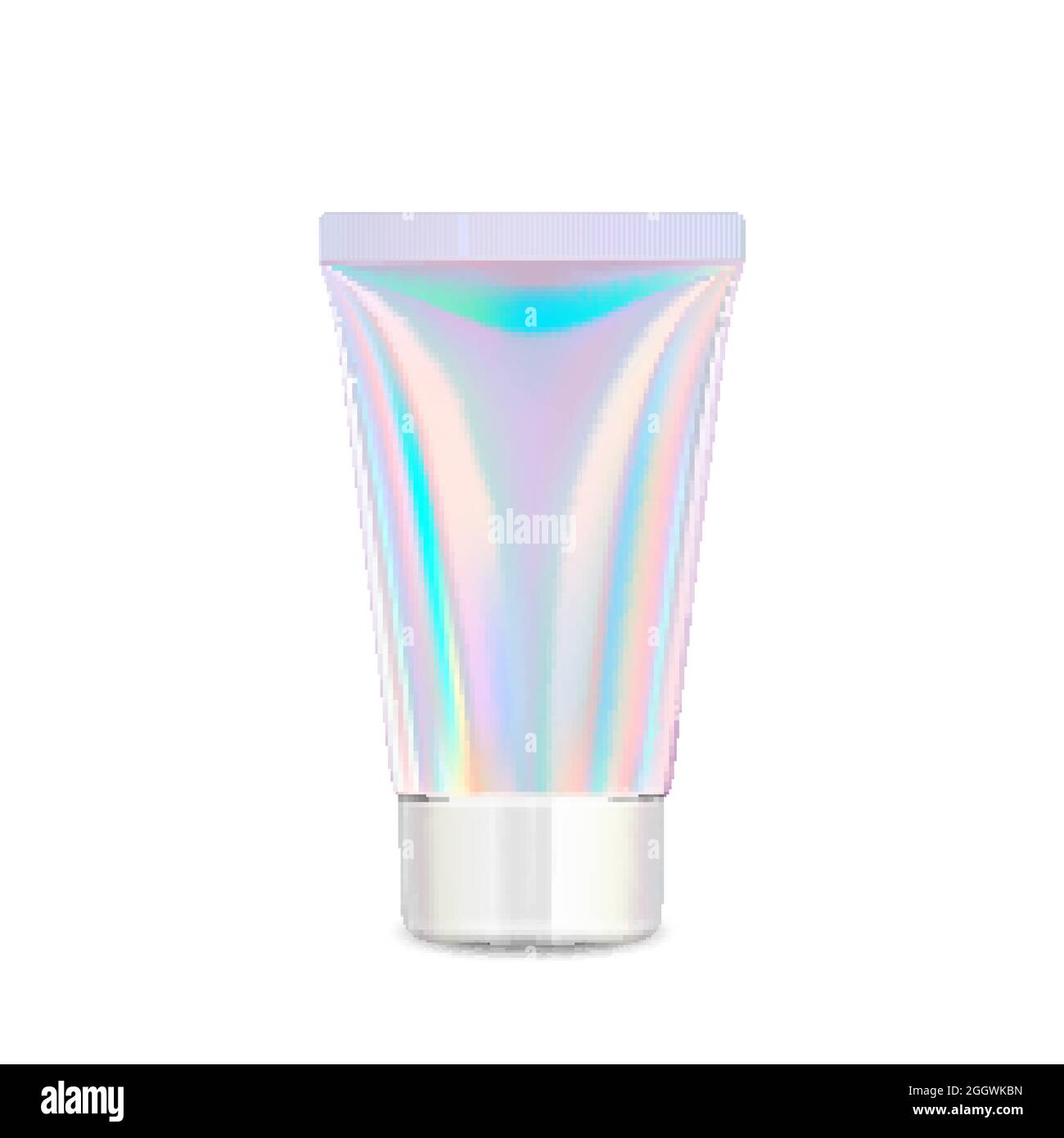 Cream Cosmetic Glossy Blank Tube Package Vector Stock Vector Image ...