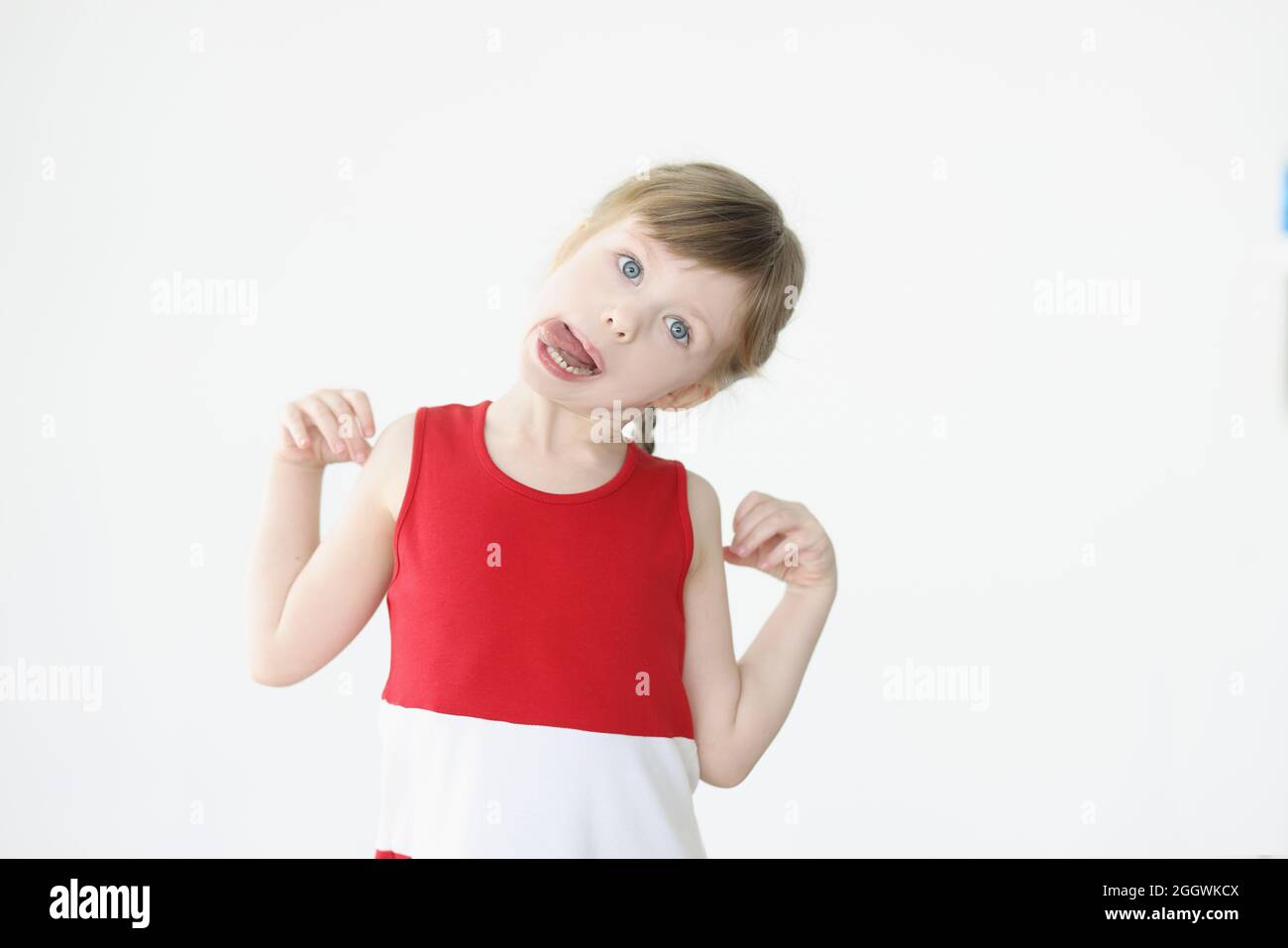 Little funny girl fooling around and showing tongue Stock Photo - Alamy Little funny girl fooling around and showing tongue Stock Photo - Alamy