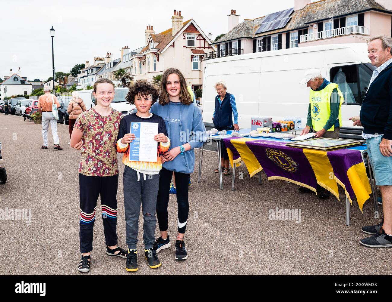The Winners of the Budleigh Lions Pebble Tower Building Competition ...