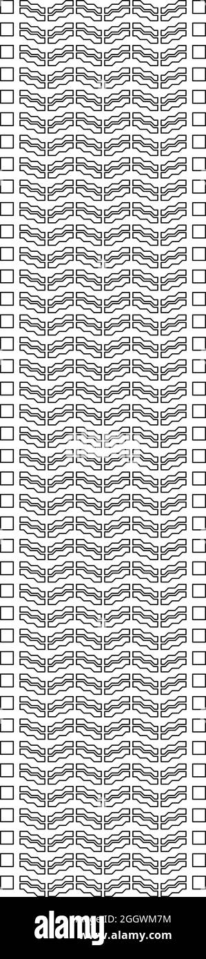 Tire track Print of wheel automobile tyres Imprint car contour outline ...