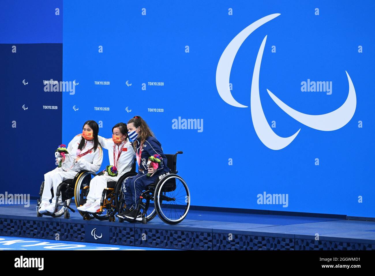 (L-R) ZHOU Yanfei, LIU Yu (CHN), STAMATOPOULOU Alexandra (GRE ...