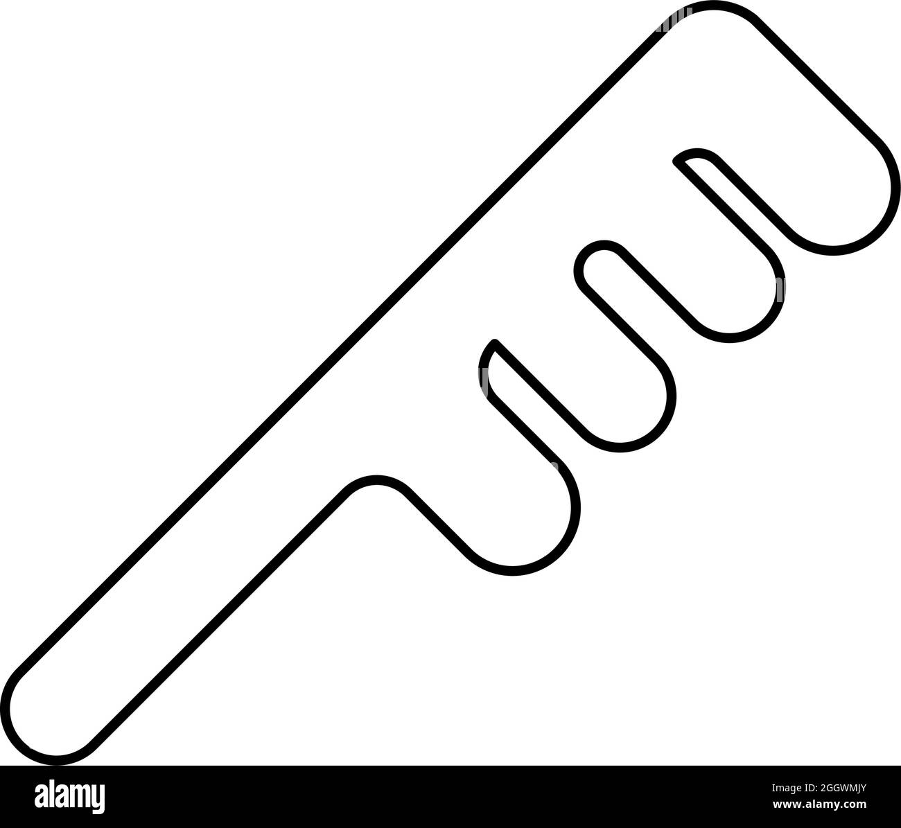 Comb for hair Barber accessory Barbershop combing Hairbrush contour ...