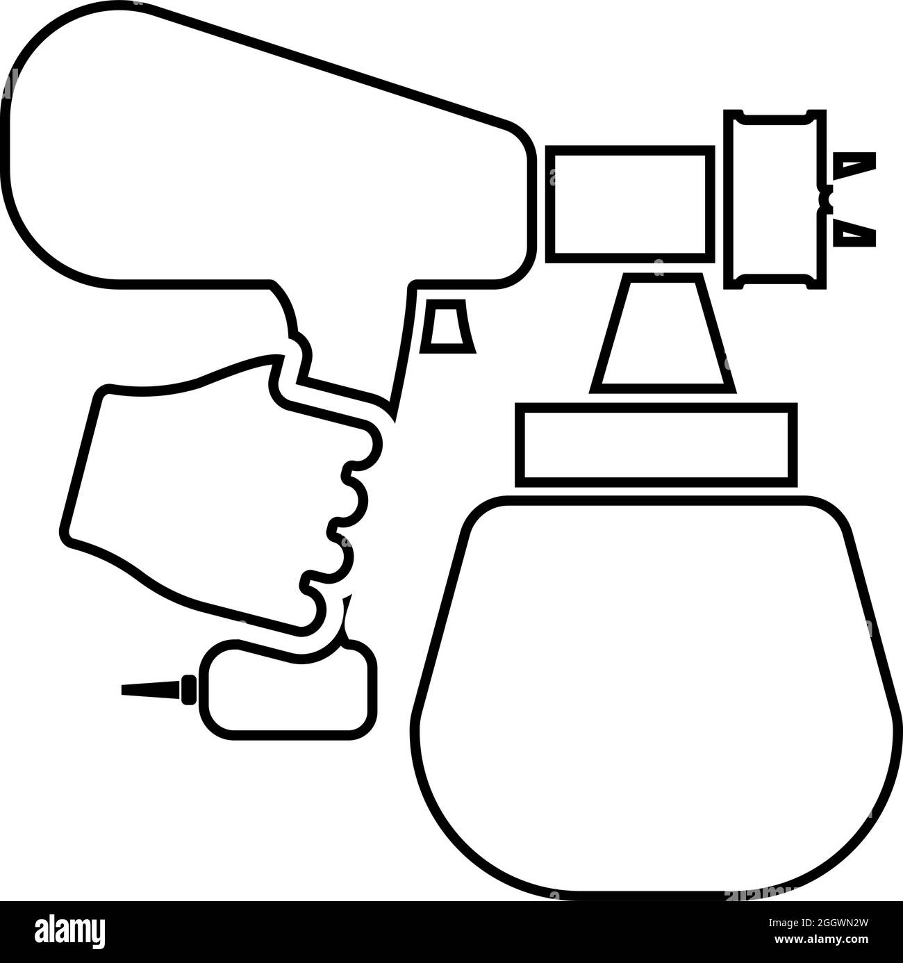 Chemical sprayer and garden Black and White Stock Photos & Images - Alamy