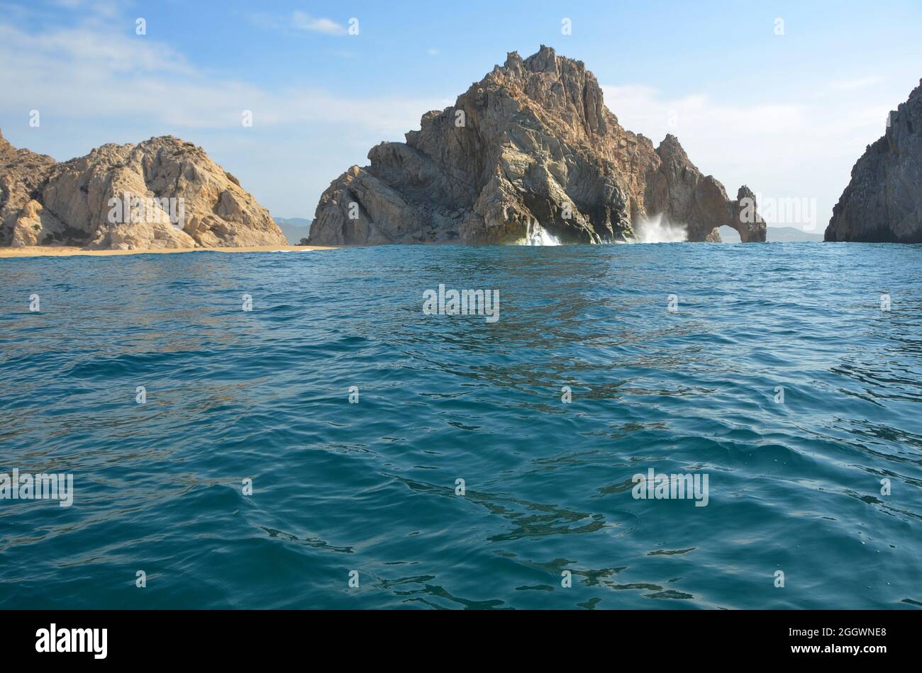 Landscape with panoramic view of natural rock formations at Cabo San ...
