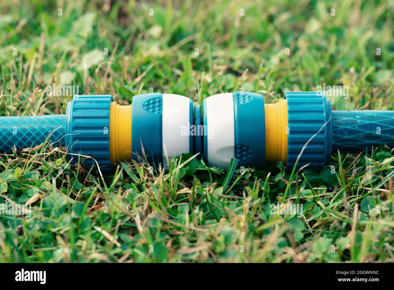 Modern plastic hose connector for quick connection of garden watering ...