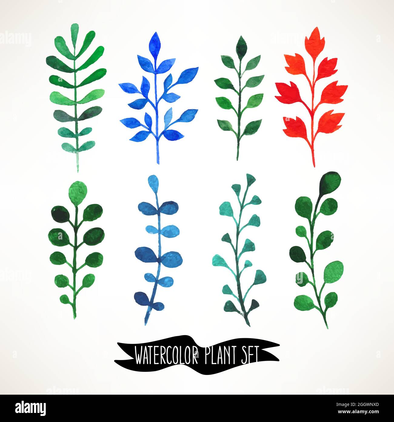 Eight leaf Stock Vector Images - Alamy
