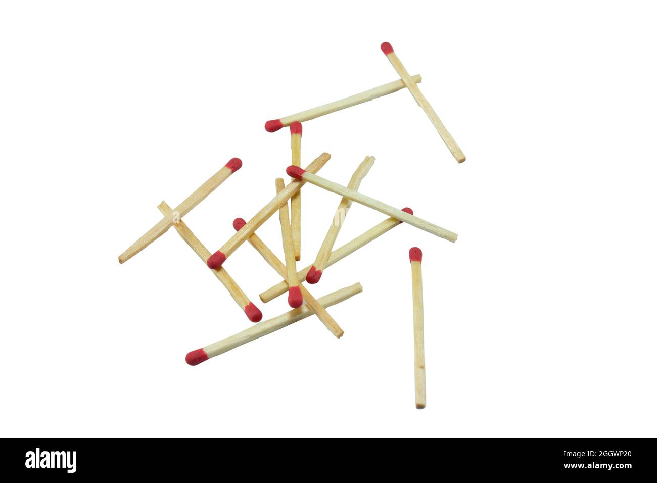 top view of matchstick isolated on white background Stock Photo - Alamy