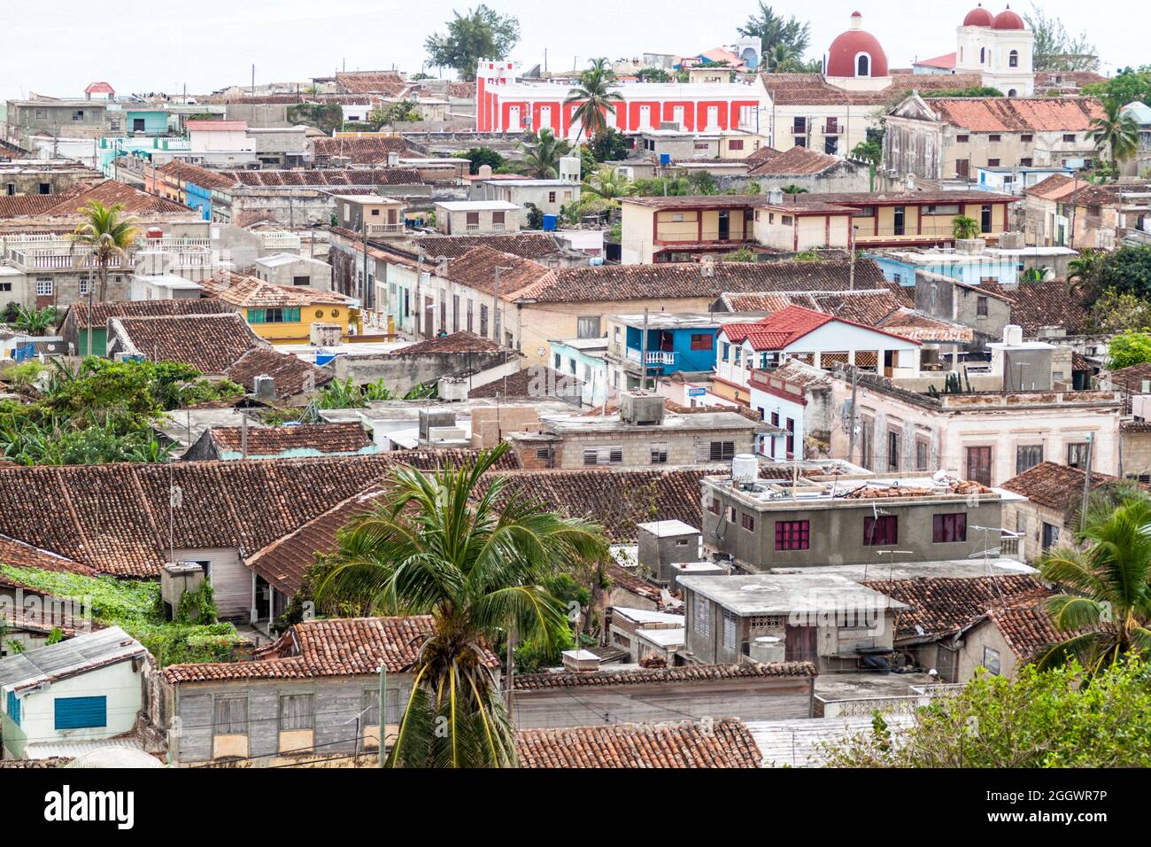 Aerial view of Gibara, Cuba Stock Photo - Alamy