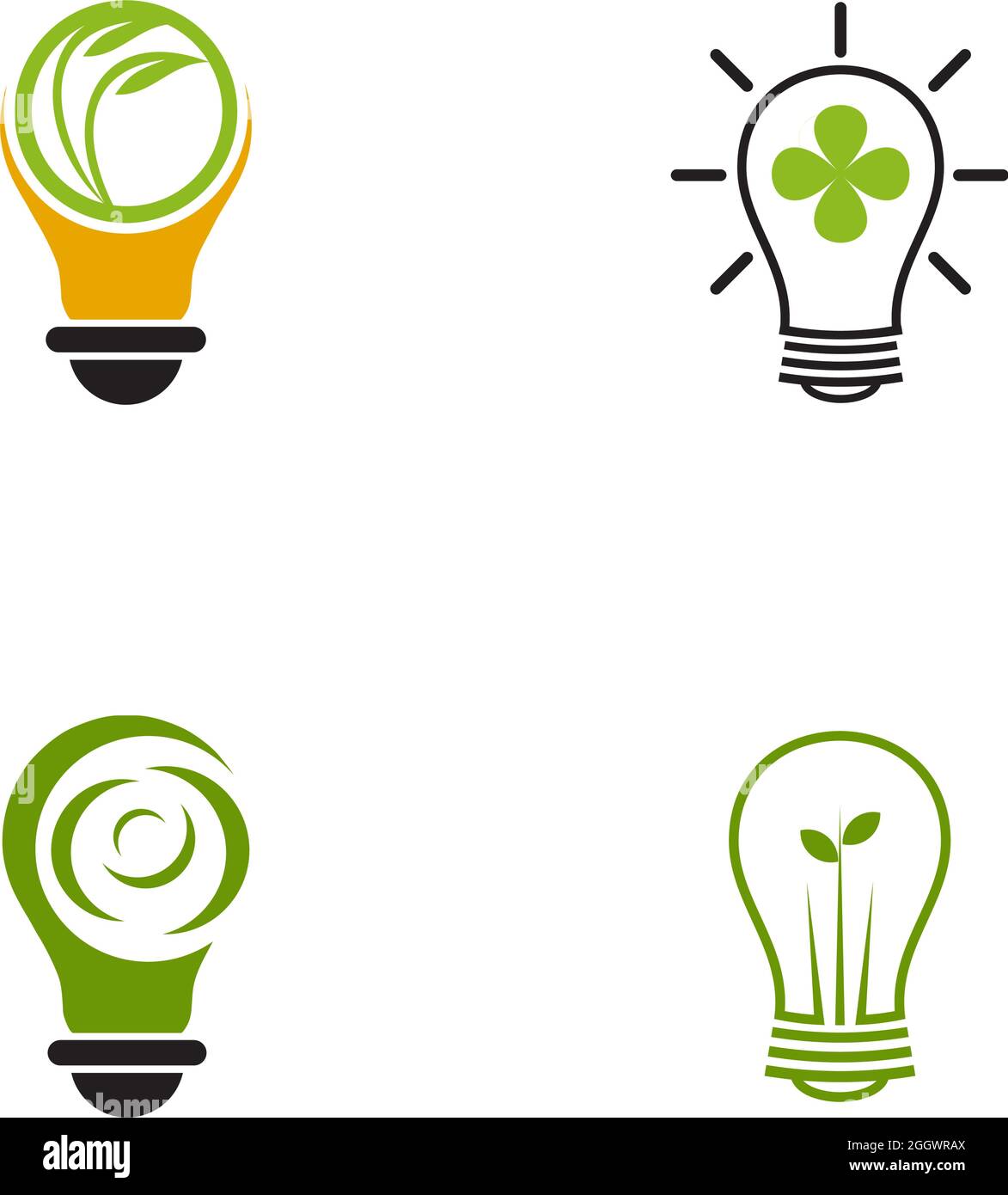 Light bulb electric logo design vector template Stock Vector Image ...