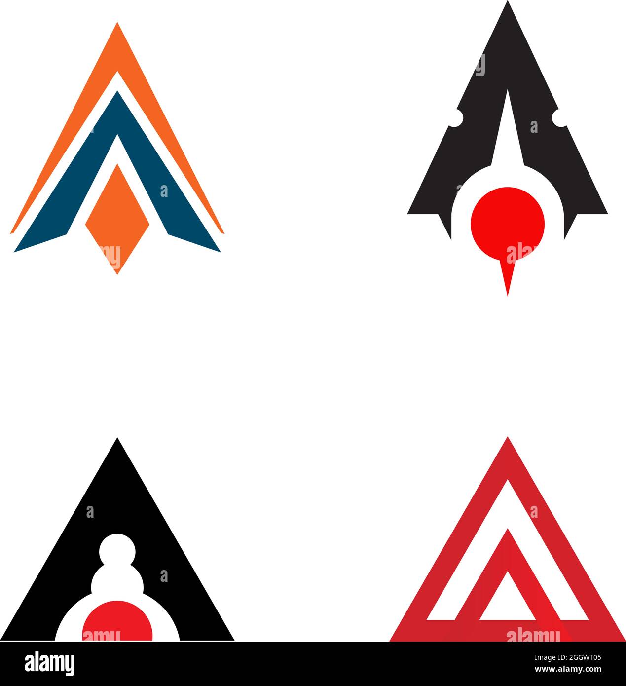 Arrow icon symbol logo design vector template Stock Vector Image & Art ...