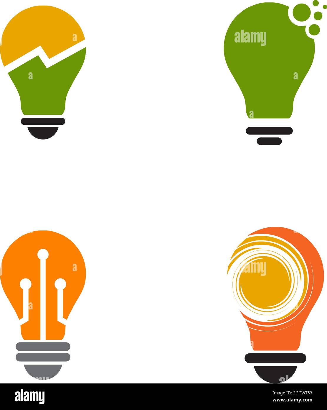 Light bulb electric logo design vector template Stock Vector Image ...