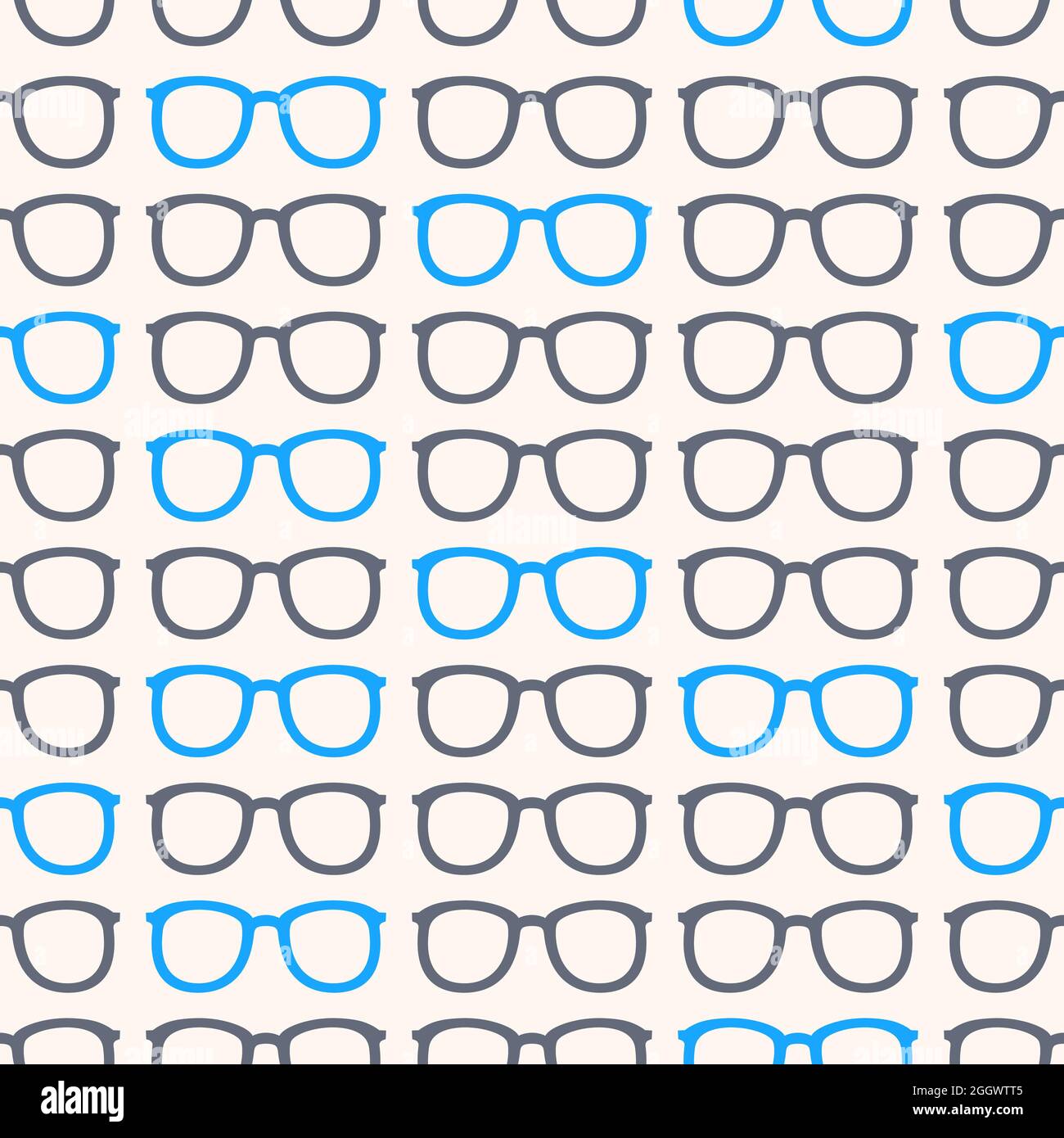 seamless background with gray and blue eyeglass frames Stock Vector ...