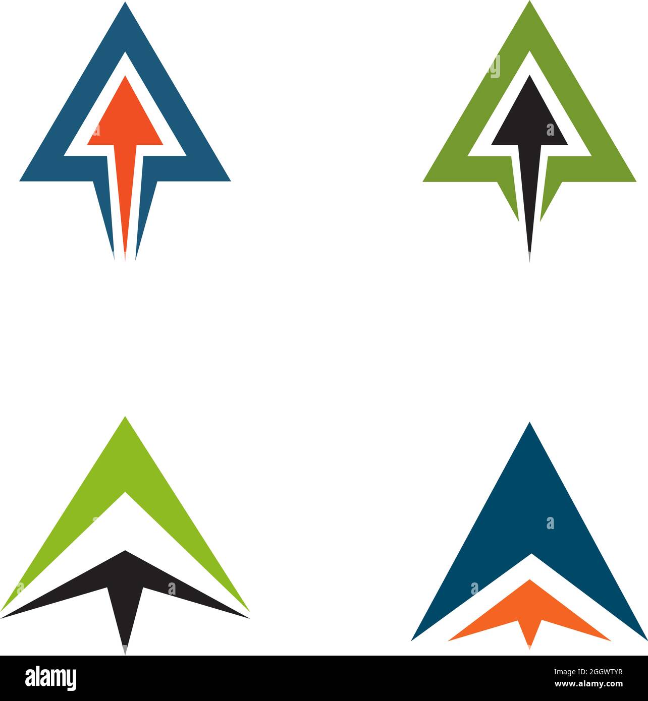 Arrow icon symbol logo design vector template Stock Vector Image & Art ...