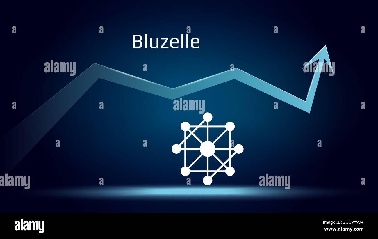 Bluzelle BLZ in uptrend and price is rising. Cryptocurrency coin symbol ...