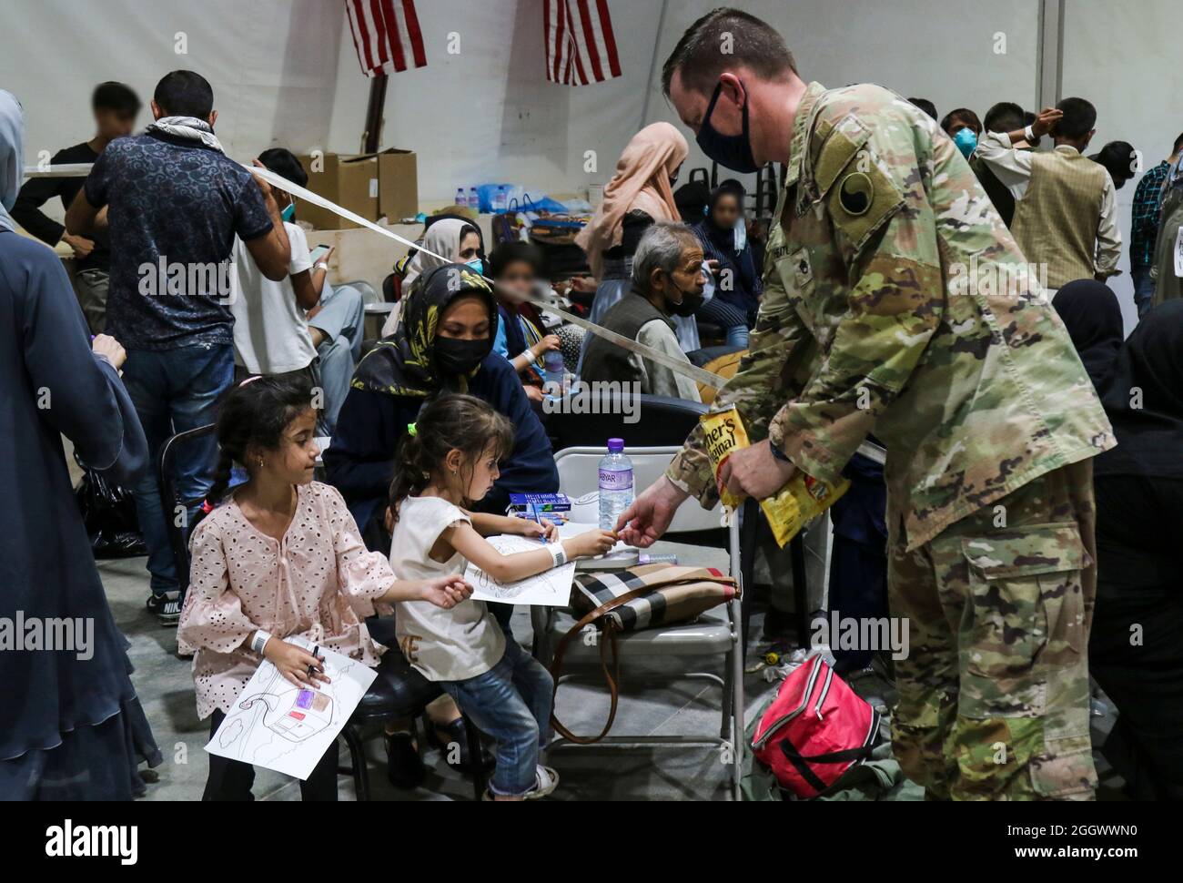 Soldiers Showing Compassion