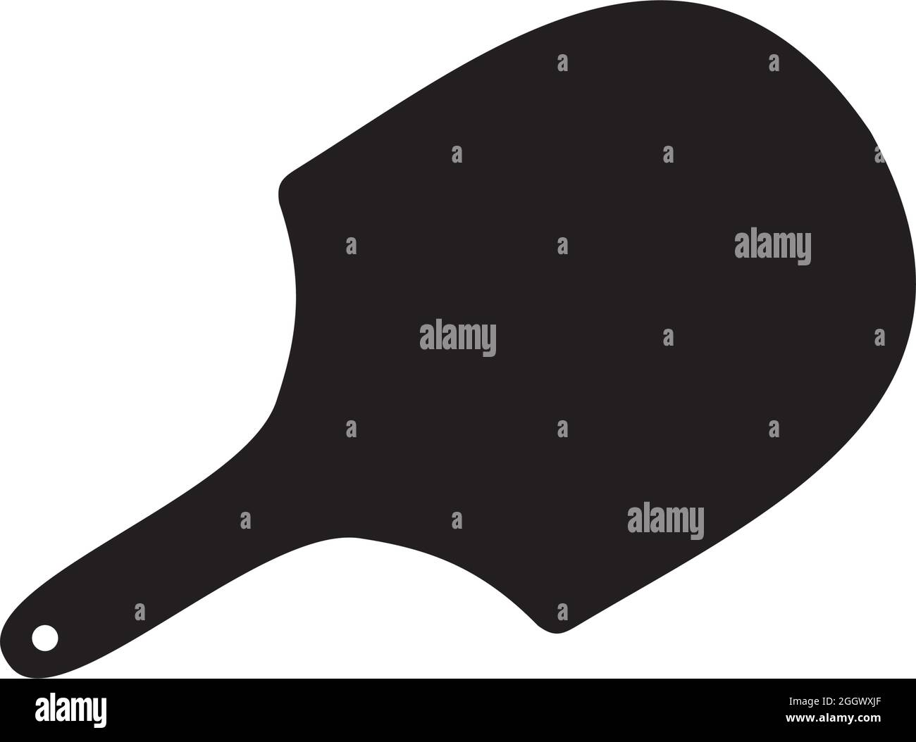 Black pizza peel silhouette logo design vector template Stock Vector ...