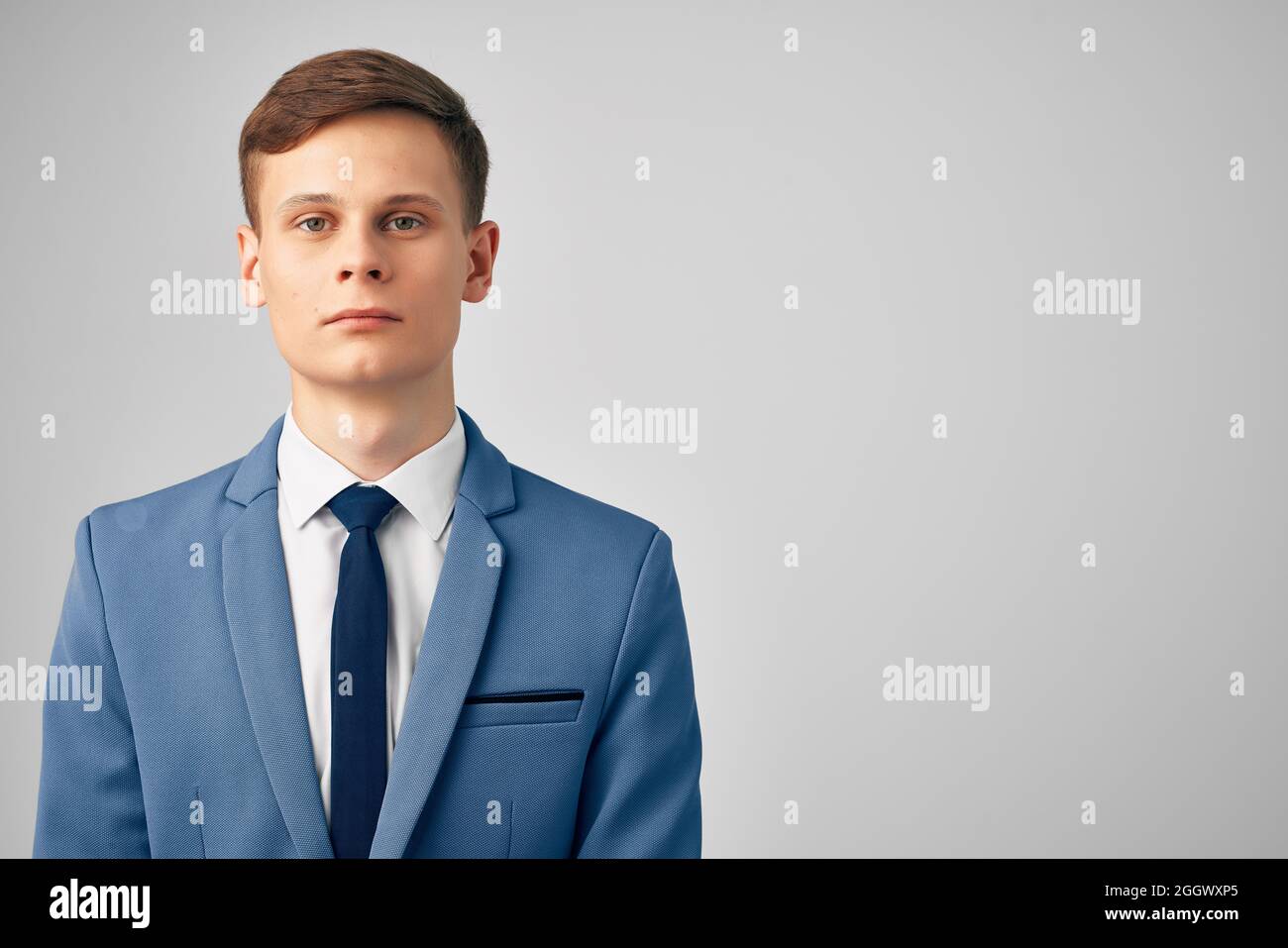 man with a jacket in a tie executive Professional isolated background ...