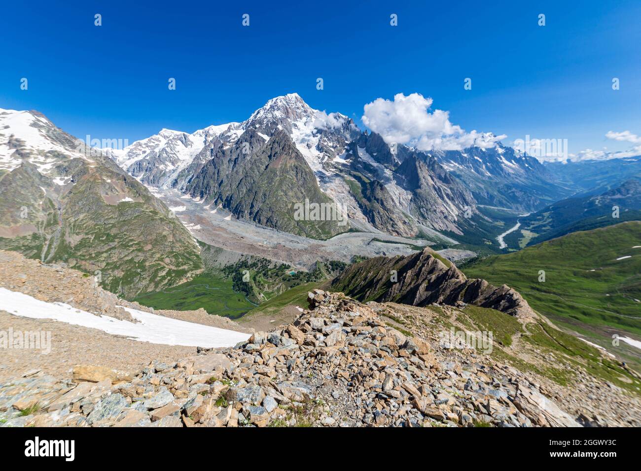 The beautiful Alps of the group of Monte Bianco Stock Photo - Alamy