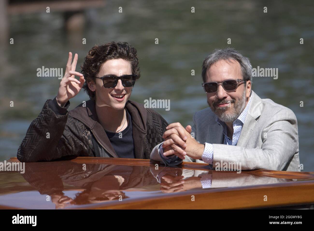 Venice, Italy, September 03, 2021. Timothee Chalamet and Denis ...