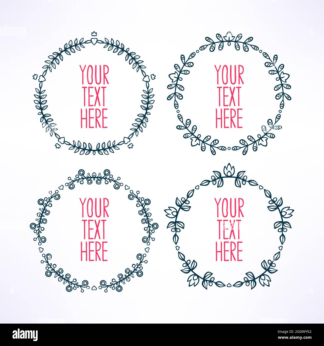 Natural frames Stock Vector Images - Alamy