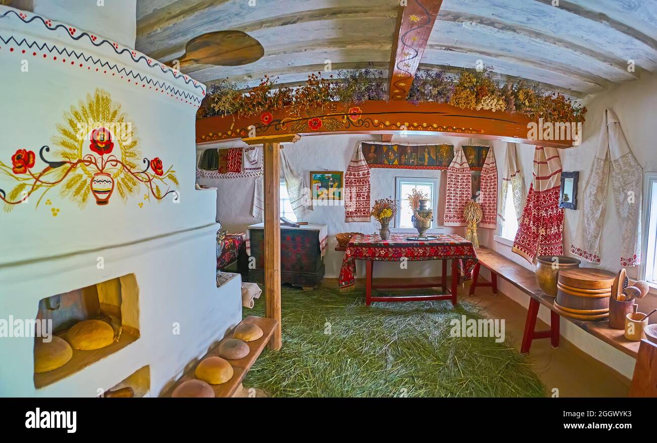 PEREIASLAV, UKRAINE - MAY 22, 2021: Interior of the grain grower's ...