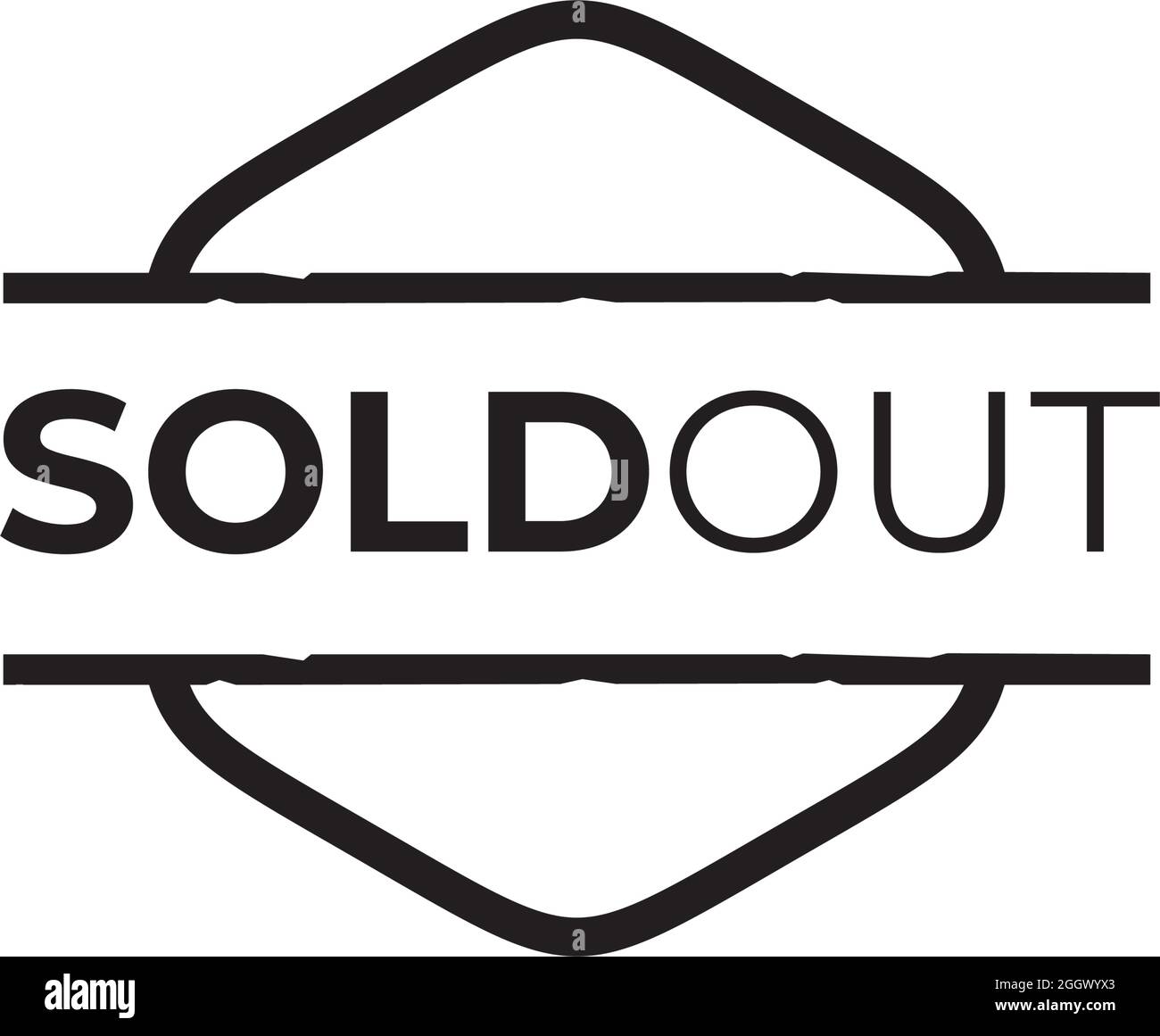 Sold out symbol logo design vector template Stock Vector Image & Art ...
