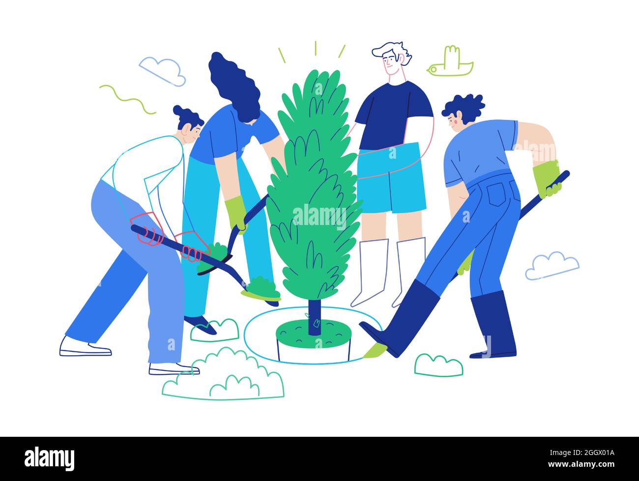 Dig project Stock Vector Images - Alamy