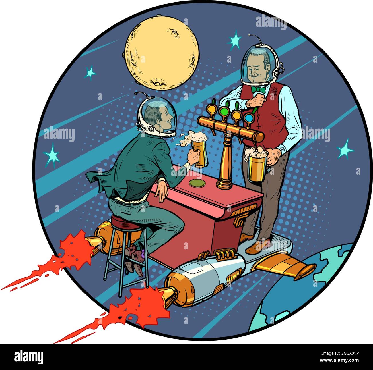 Bartender in nightclub Cut Out Stock Images & Pictures - Alamy