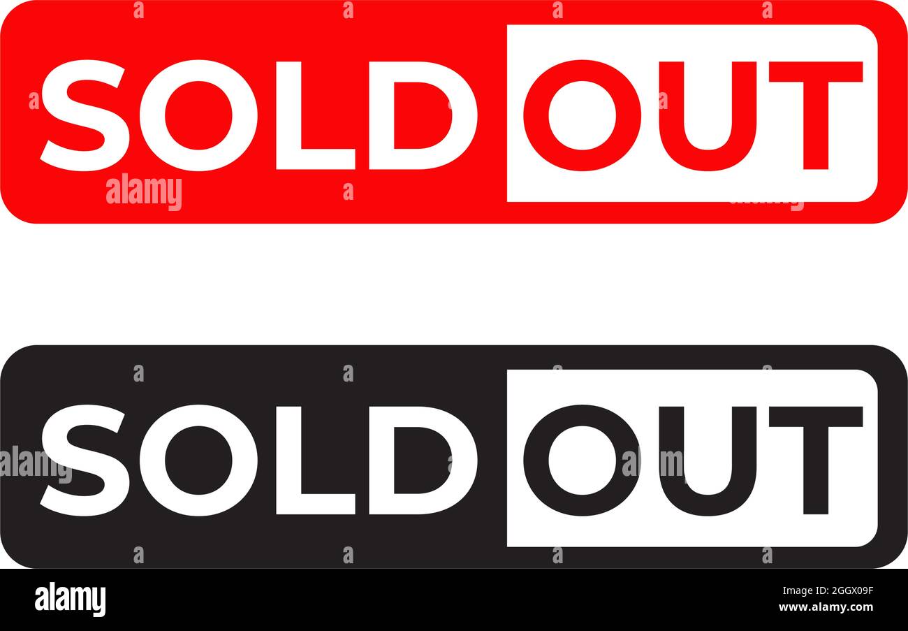 Sold out symbol logo design vector template Stock Vector Image & Art ...