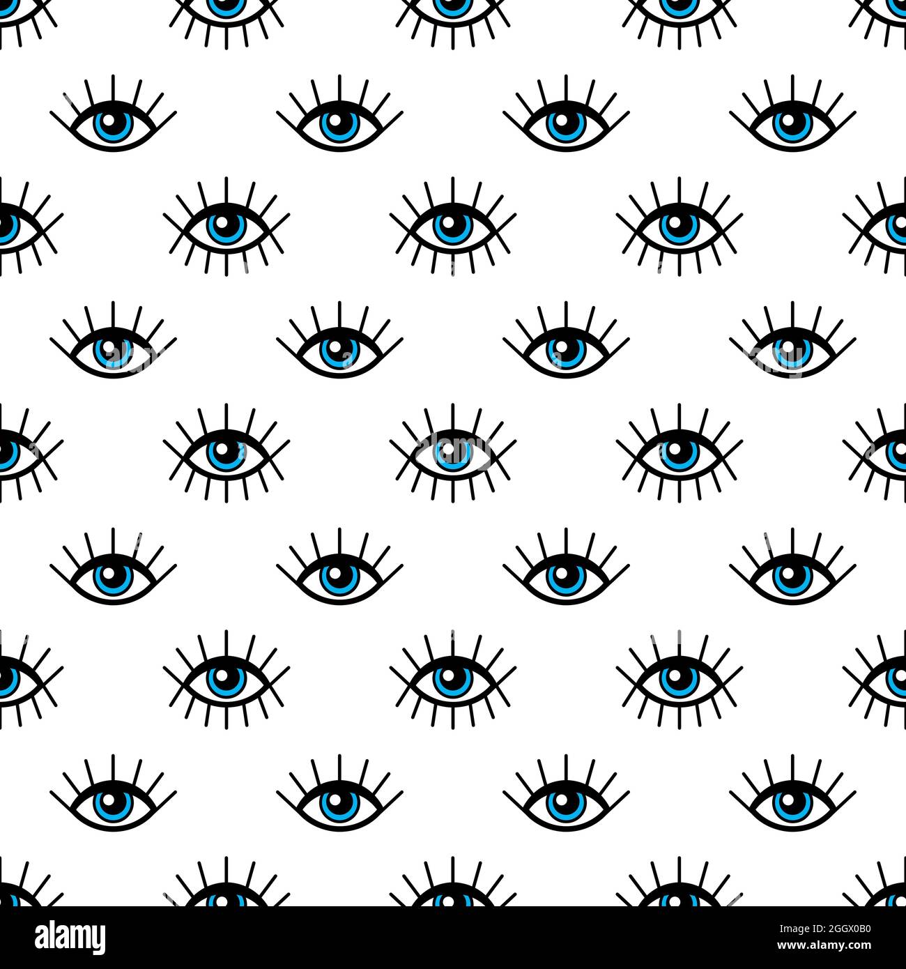 Eye seamless pattern. Vector illustration Stock Vector Image & Art - Alamy