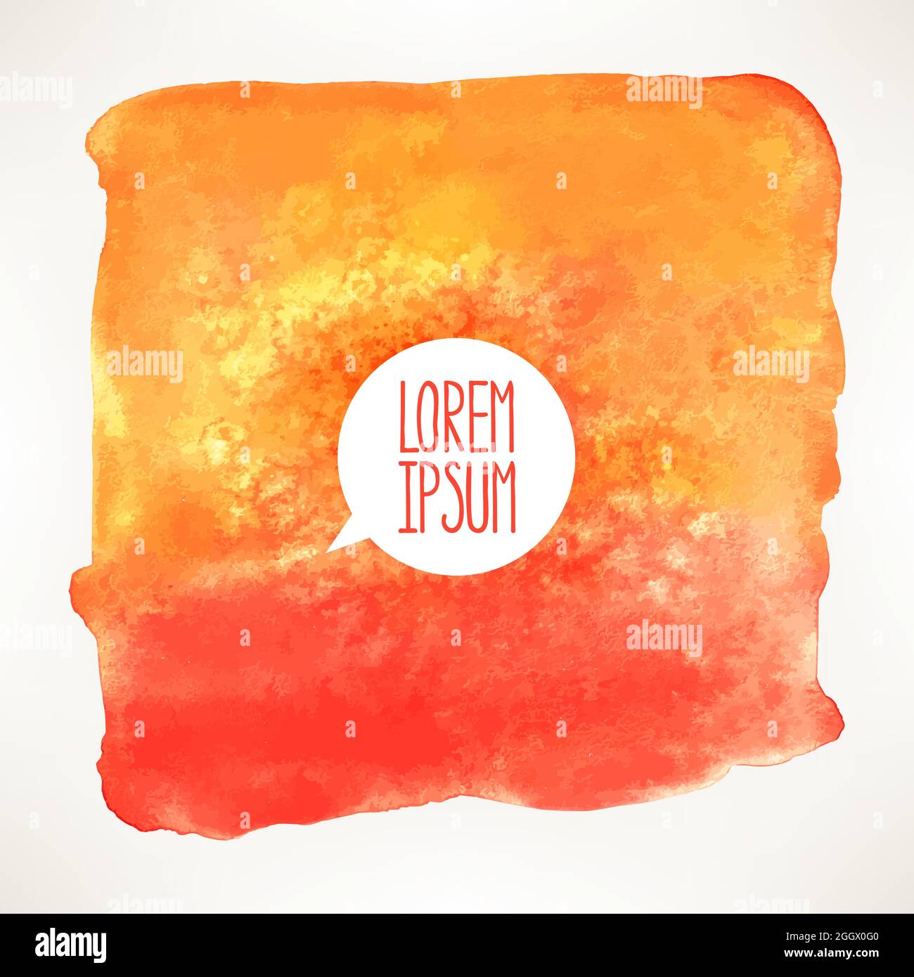 beautiful red and orange watercolor background. hand-drawn illustration ...