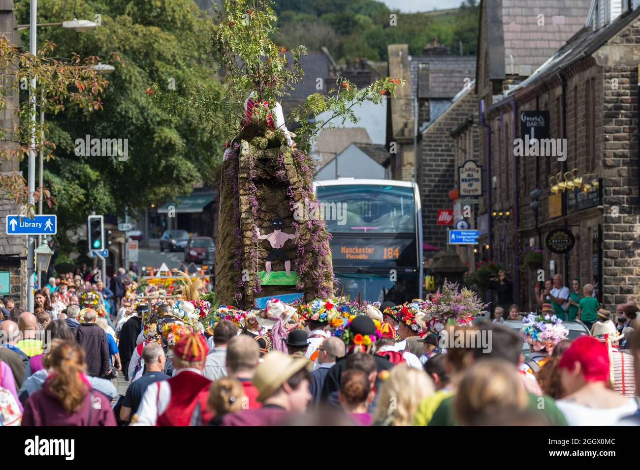 Morris dancers at the Saddleworth rushcart festival in 2014 Stock Photo ...